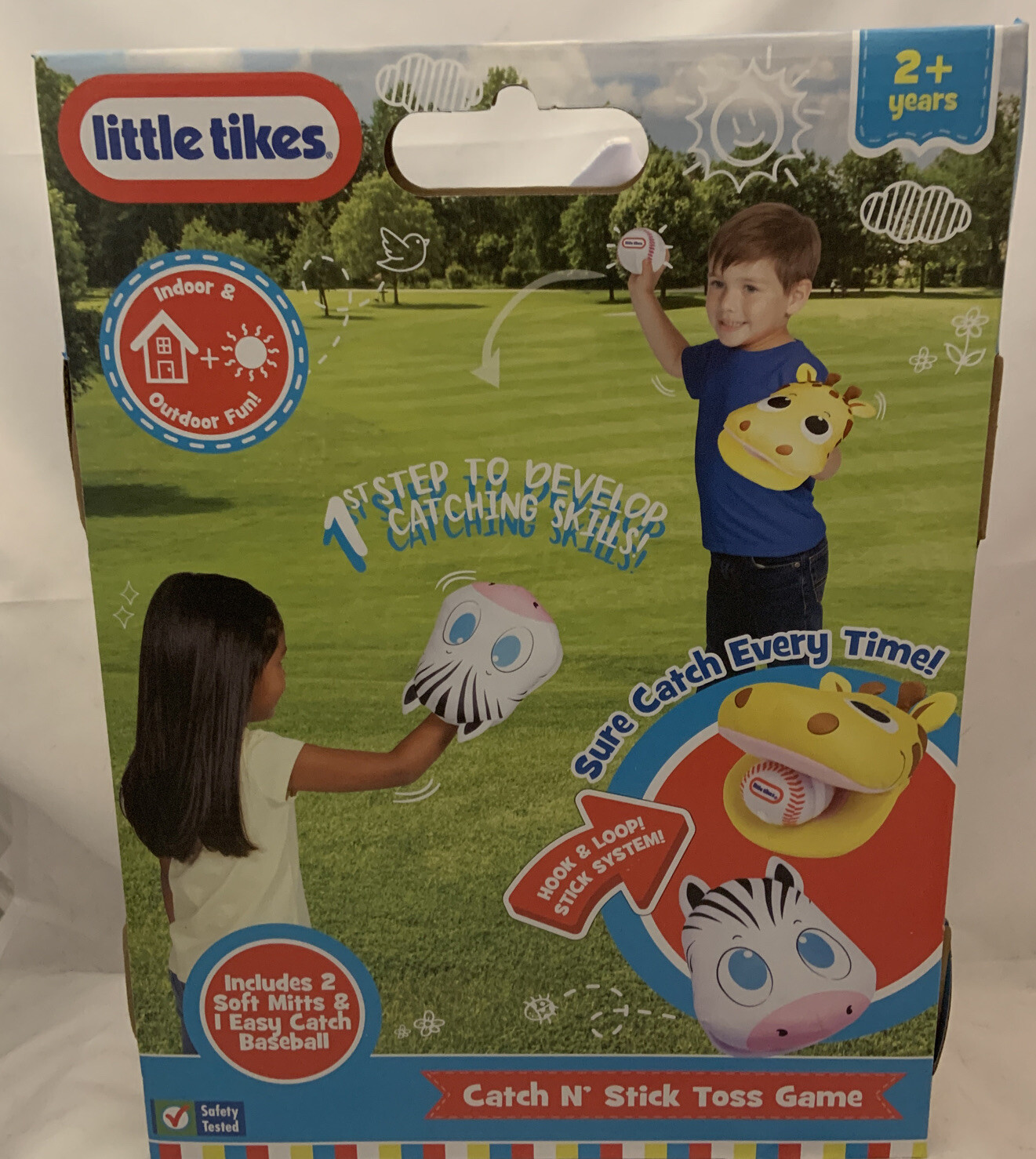 NEW LITTLE TIKES INDOOR AND OUTDOOR ZEBRA & GIRAFFE CATCH N' STICK TOSS ...