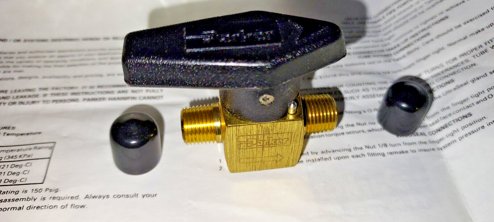 Parker 2M-PR4-VT-B Brass Plug Valve 1/8inch NPT Male for sale online | eBay