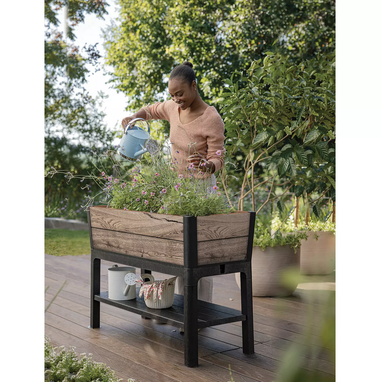 Keter Signature Collection 29 Gal. Resin Elevated Garden Bed | eBay