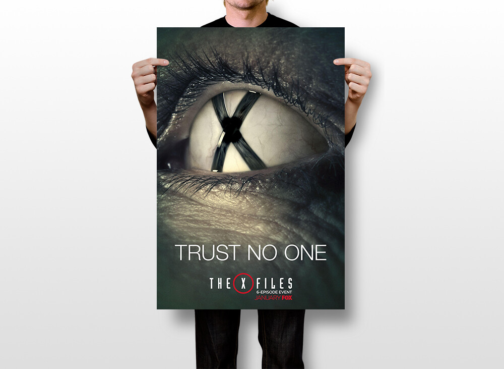 X Files Wallpaper Trust No One The X Files Season 10 Tv Art Wall