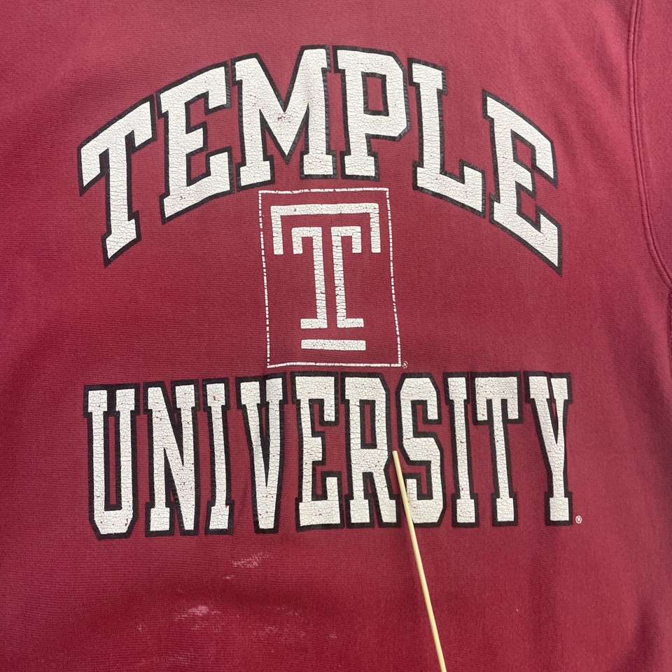 Vintage Temple University Champion Reverse Weave Crewneck Sweatshirt ...