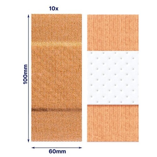 Elastoplast Fabric Cut to Size Extra Flexible Plasters 10 Strips 6cm ...