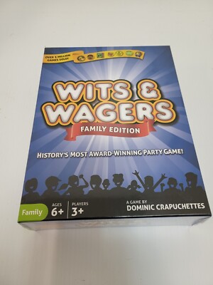 Wits and Wagers Game Family Party Edition Board Game Night, Brand New ...