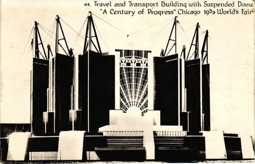 Chicago 1933 World's Fair Travel and Transport Building RPPC Photo ...