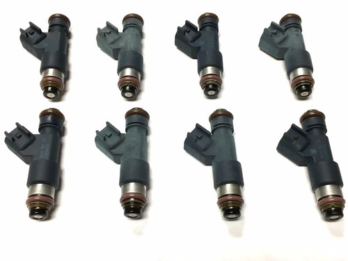 SET OF 8 DENSO FUEL INJECTORS 12594512 2007-2009 CHEVY GMC HUMMER 5.3L ...