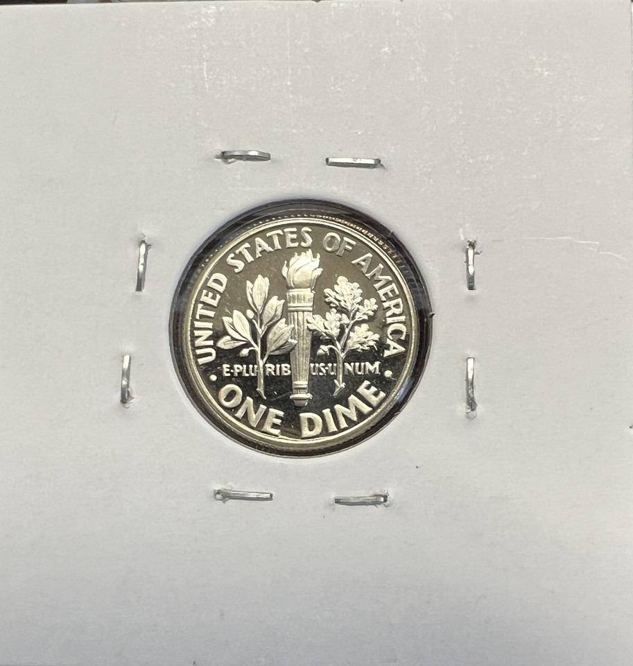 1996-S CLAD ROOSEVELT DIME STRAIGHT FROM A PROOF SET ACTUAL COIN #3427 ...