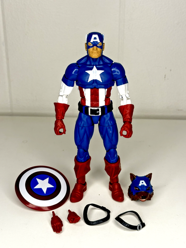 Marvel Legends Onslaught Wave CAPTAIN AMERICA CAP WOLF Complete Mint ...