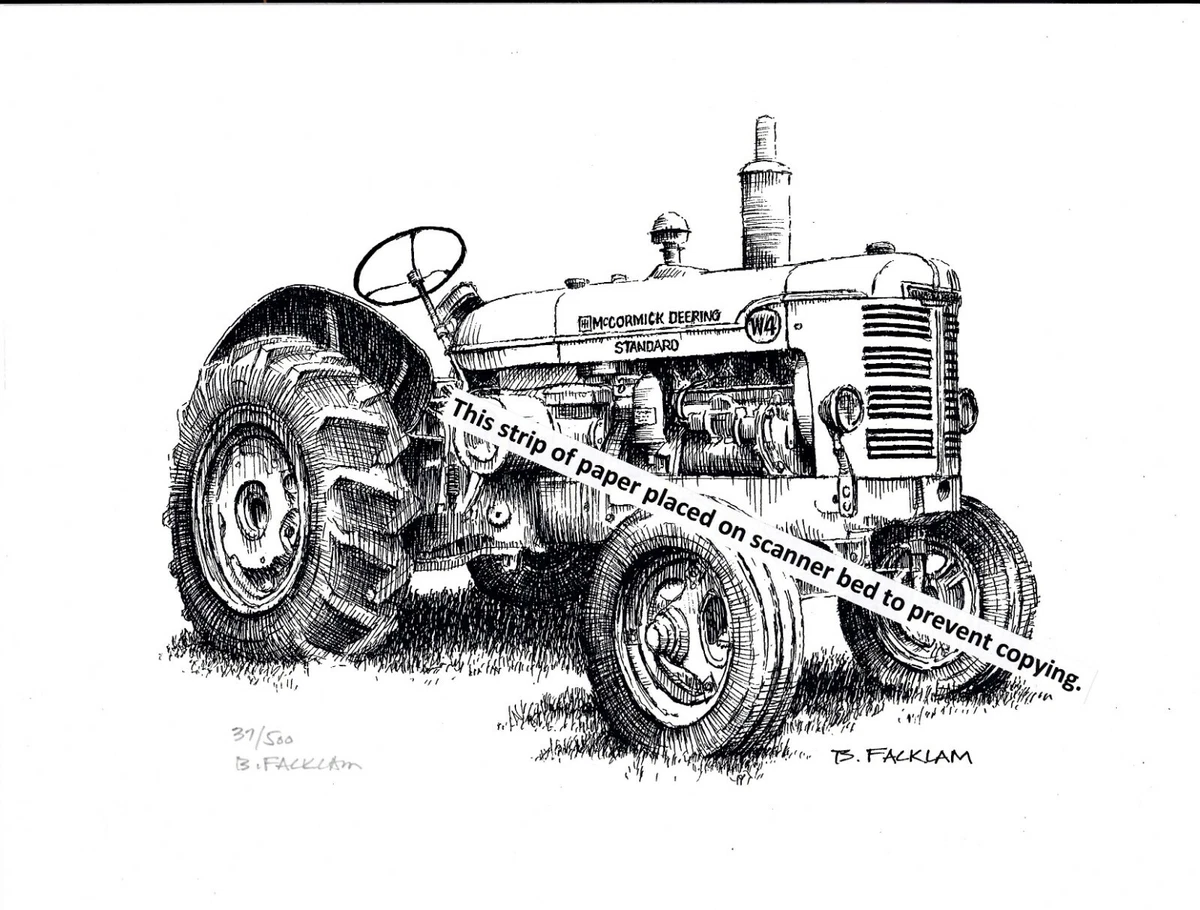 International Tractor Drawing