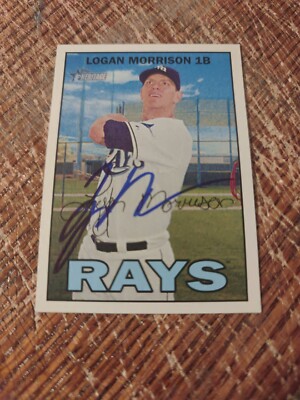 Logan Morrison Autograph 2016 Topps Heritage Signed Baseball Card #246 ...