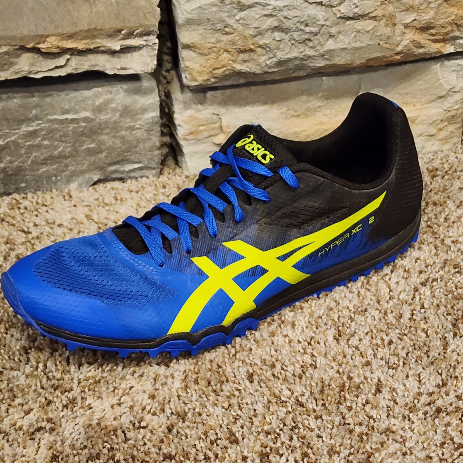 Asics Hyper XC 2 Mens 11.5 M Track and Field Shoes Blue Green 1093A080 ...