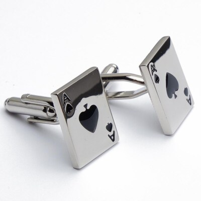 Cufflinks - Cards Playing Cards Spades Ace | eBay