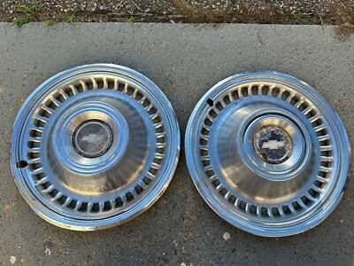 Two 1971-1972 Chevy Impala 15” Full Hubcaps Wheel Covers 71 72 ...