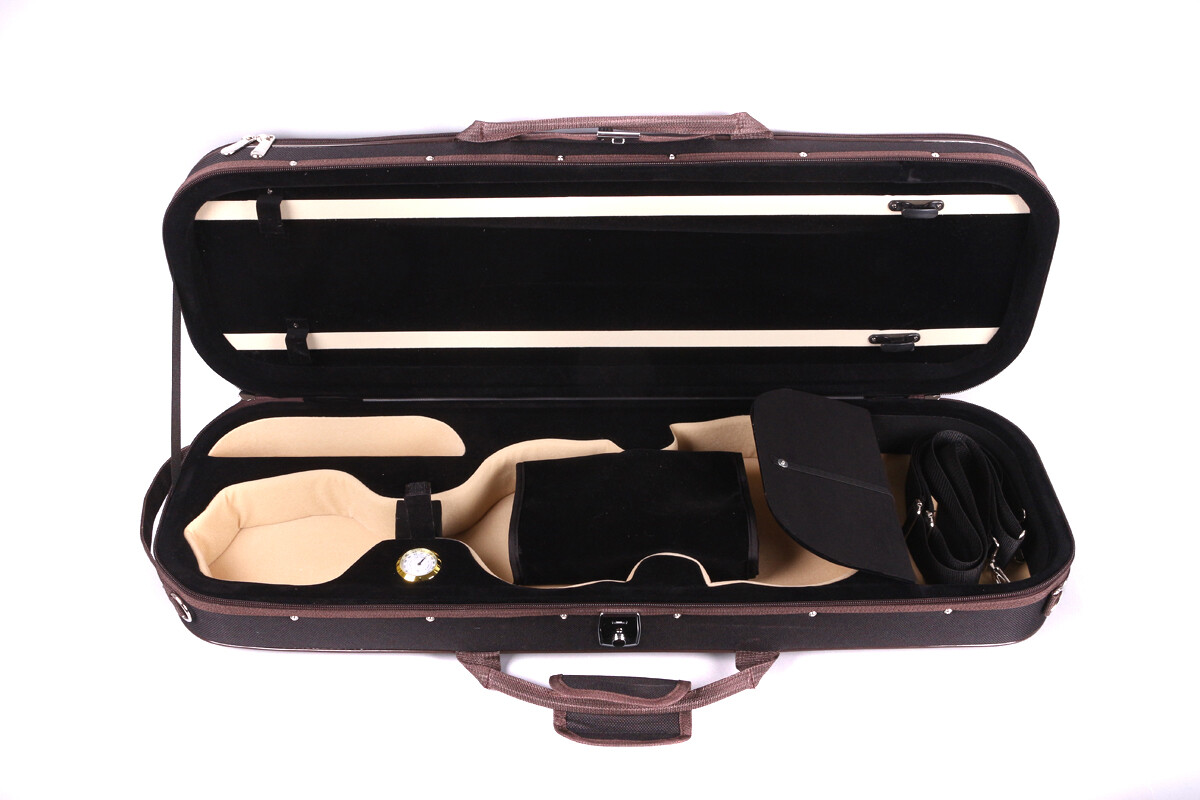 Hard Violin Case 4/4 Full Size Violin Box Wooden Oblong Case Violin ...