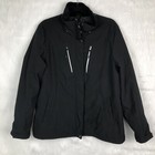 Gerry Men’s Large Coat Black Softshell Jacket Water Resistent Pockets ...