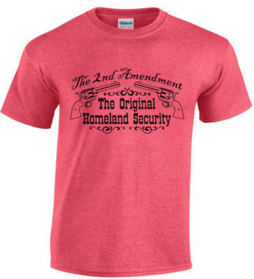 2A T-shirt Mens 2ND Amendment T-shirts Gun Rights Self Defense Mens ...