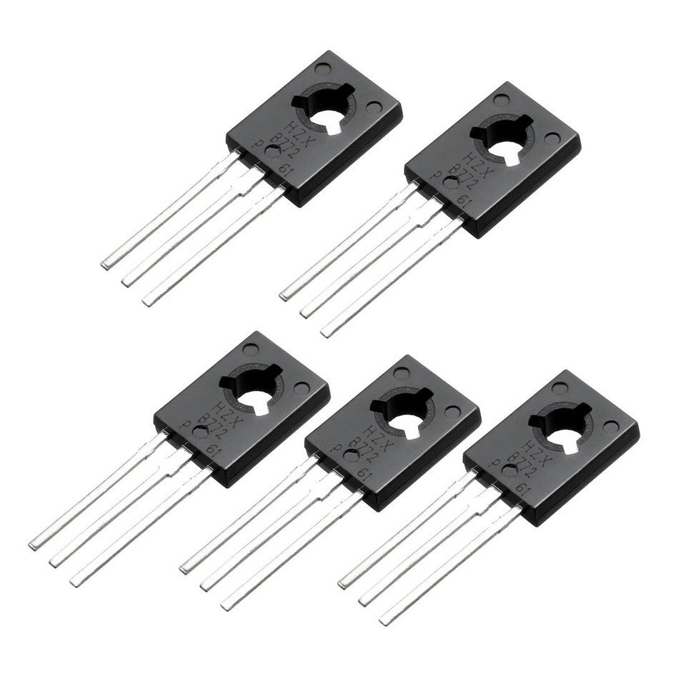 5pcs B772 Transistor TO-126 PNP 3 Pins PCB Through Hole Bipolar 30V 3A ...