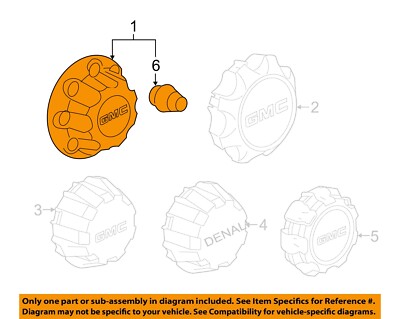 GM OEM 11-24 Sierra 2500 HD Wheels Covers Trim-Hub Cap 22781442 | eBay