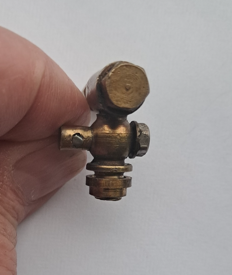 Vintage live steam check valve with shut off cock for 5/32" pipe ...