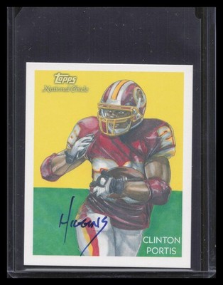 Clinton Portis 2009 Topps National #C141 Mini Artist Proof Artist Auto ...