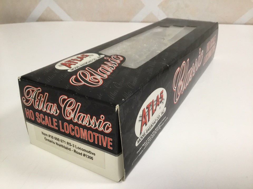 ATLAS HO GAUGE CLASSIC SCALE RS-3 LOCOMOTIVE ONTARIO NORTHLAND ROAD ...