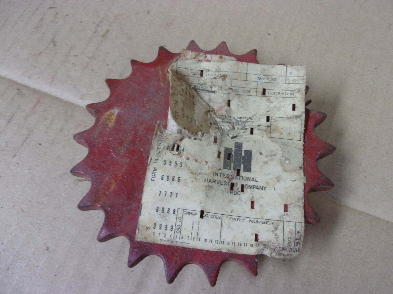 IH Farmall Planter Drive Gear Sprocket Grain Drill Combine Chain ...