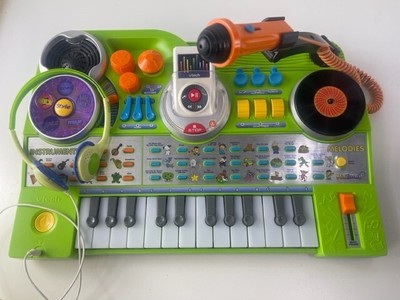 VTech KidiJamz Keyboard Green Recording Studio DJ Music Songs Ages 3-6 ...