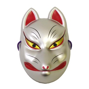 Japanese Omen Mask FOX KITUNE SILVER MM010 NEW | eBay