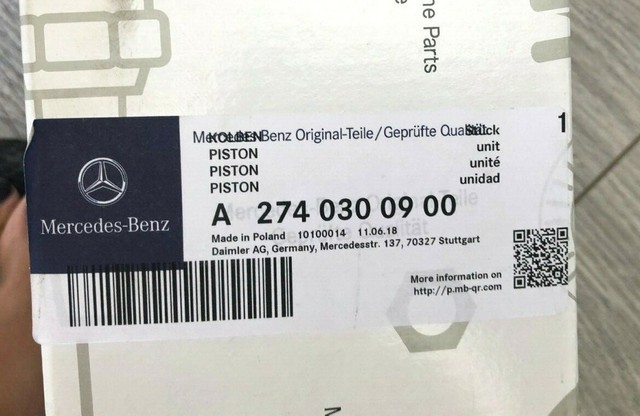 2016 MERCEDES BENZ GLC300 ENGINE PISTON, PART# 2740300900, OEM | eBay