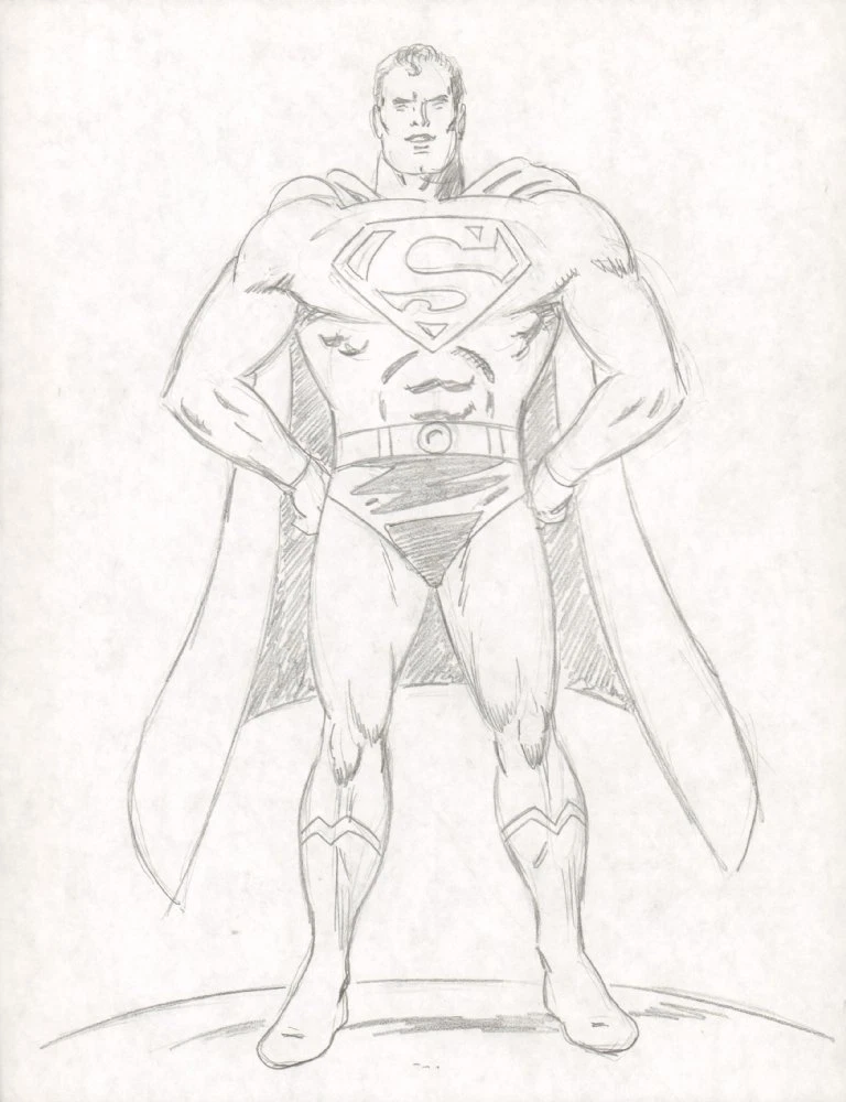Superman Standing Drawing