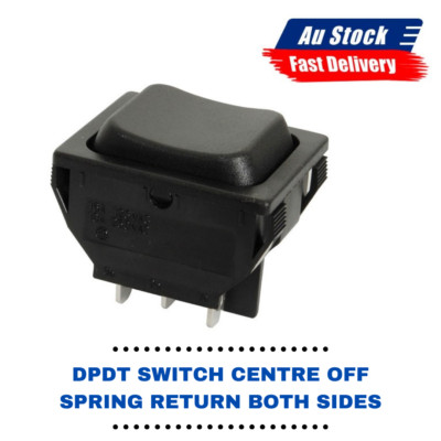 DPDT Switch Centre Off Spring Return Both Sides | eBay Australia