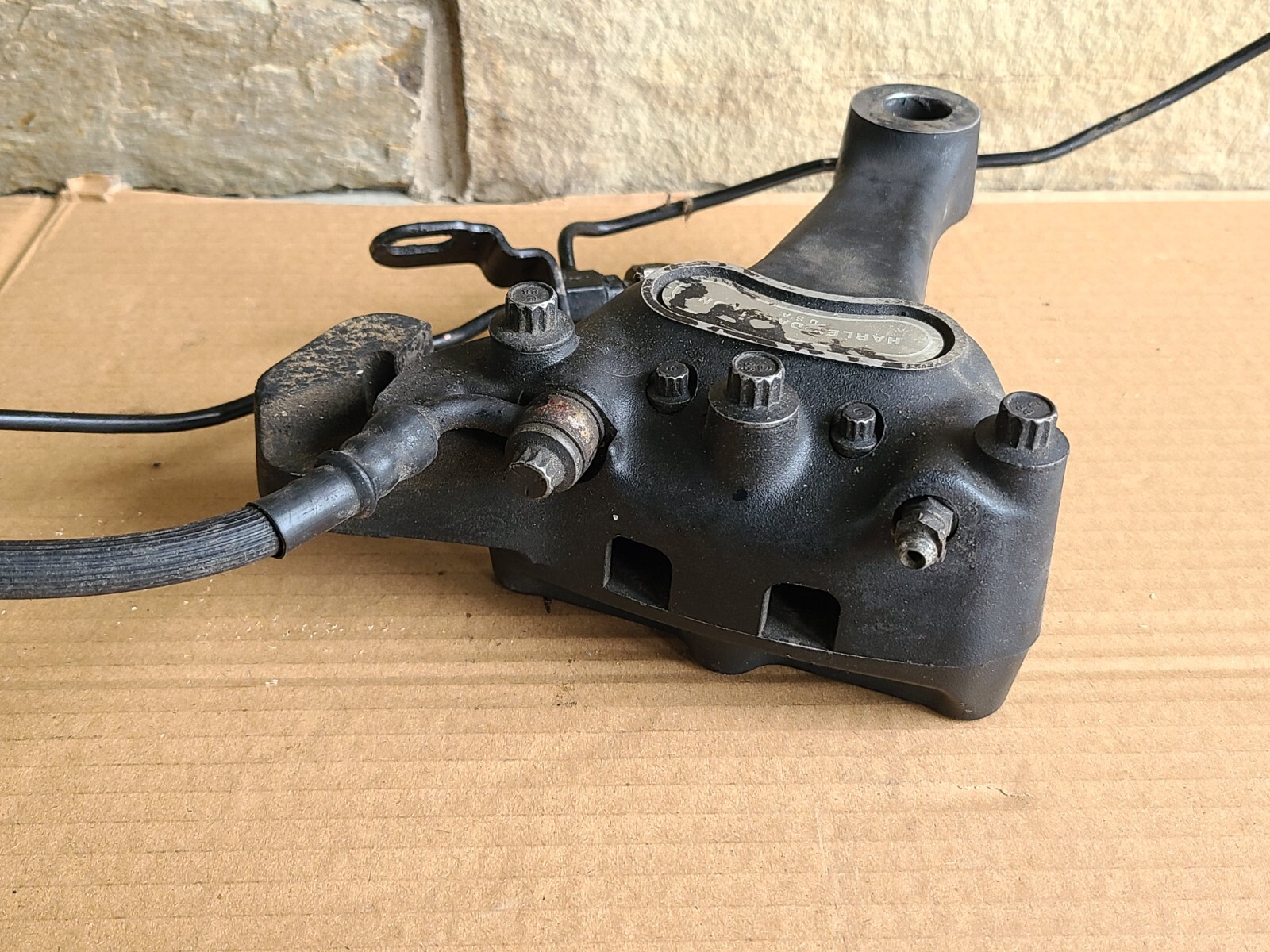 07 Harley Davidson Heritage Softail Rear Brake Caliper Mount Bracket | eBay