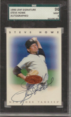 STEVE HOWE 1996 LEAF SIGNATURE SERIES AUTOGRAPH SGC | eBay