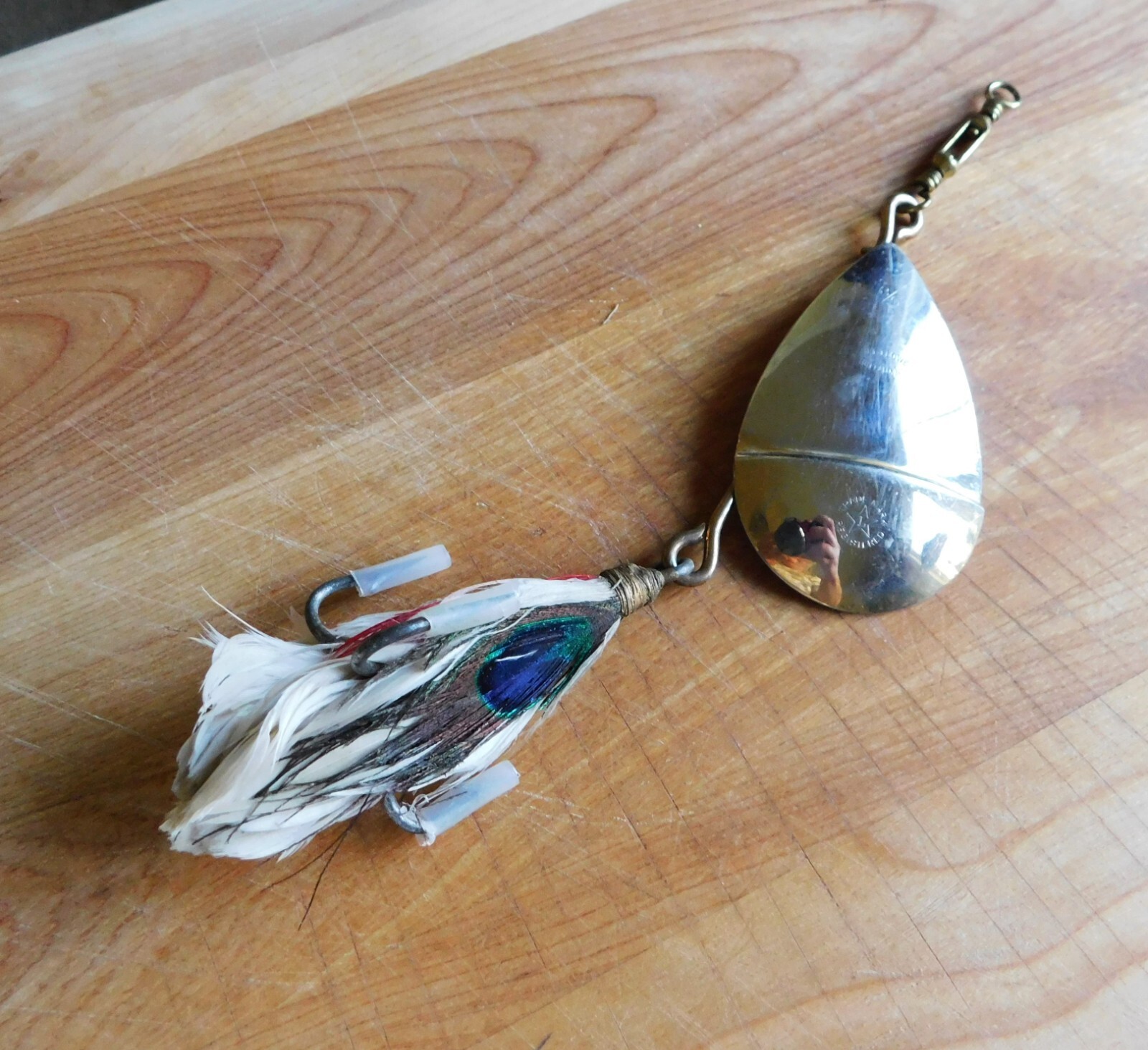 MAGNIFICENT 11" W.T.J. Lowe Star Musky Spinner 3/0 Blade | eBay