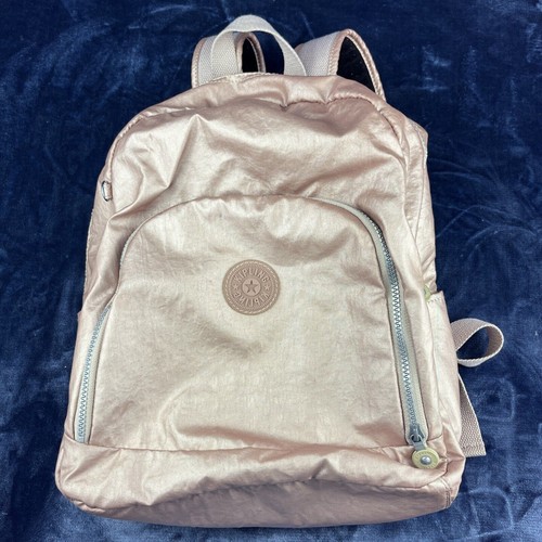 Kipling Backpack Dusky Pink Metallic Rose Gold E-Girl Kidcore Rave ...