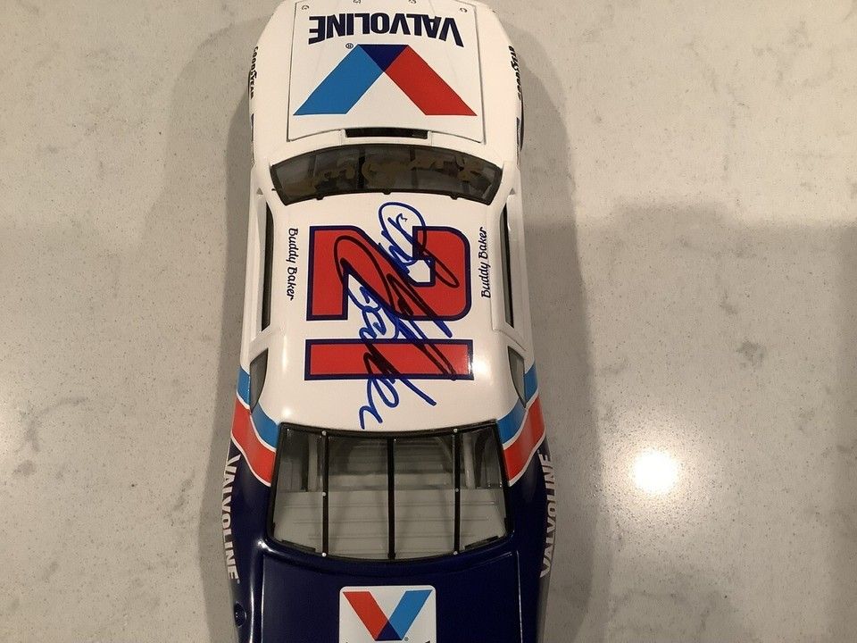 BUDDY BAKER & WOOD AUTOGRAPHED 1983 FORD THUNDERBIRD VALVOLINE DIECAST ...