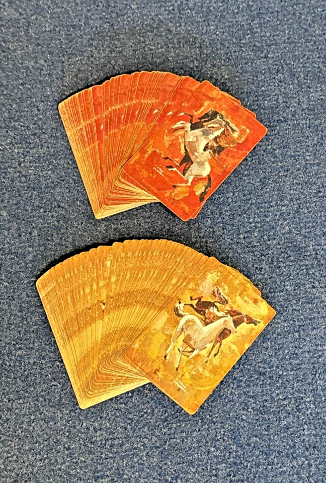 Vintage Double Deck Sears Roebuck Playing Cards-Both Decks 52 x 2 ...