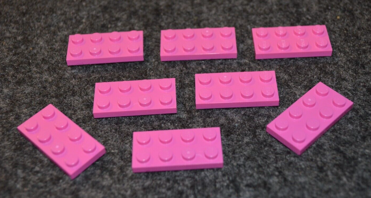 (8) 2x4 Dark Pink Standard Plate Bricks ~ New Lego Parts ~ | eBay