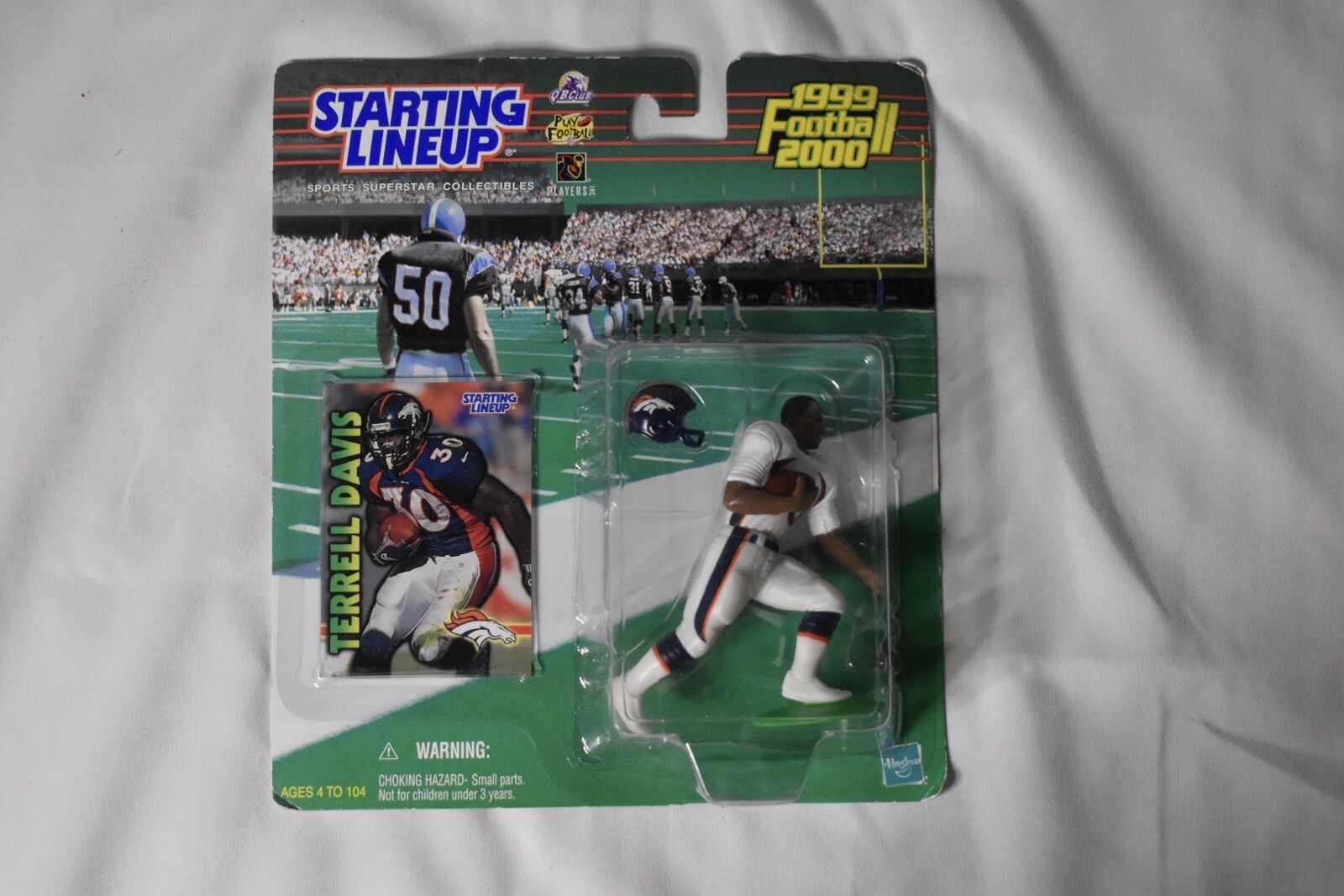 1999 2000 HASBRO Starting Lineup NFL TERRELL DAVIS DENVER BRONCOS NIB ...