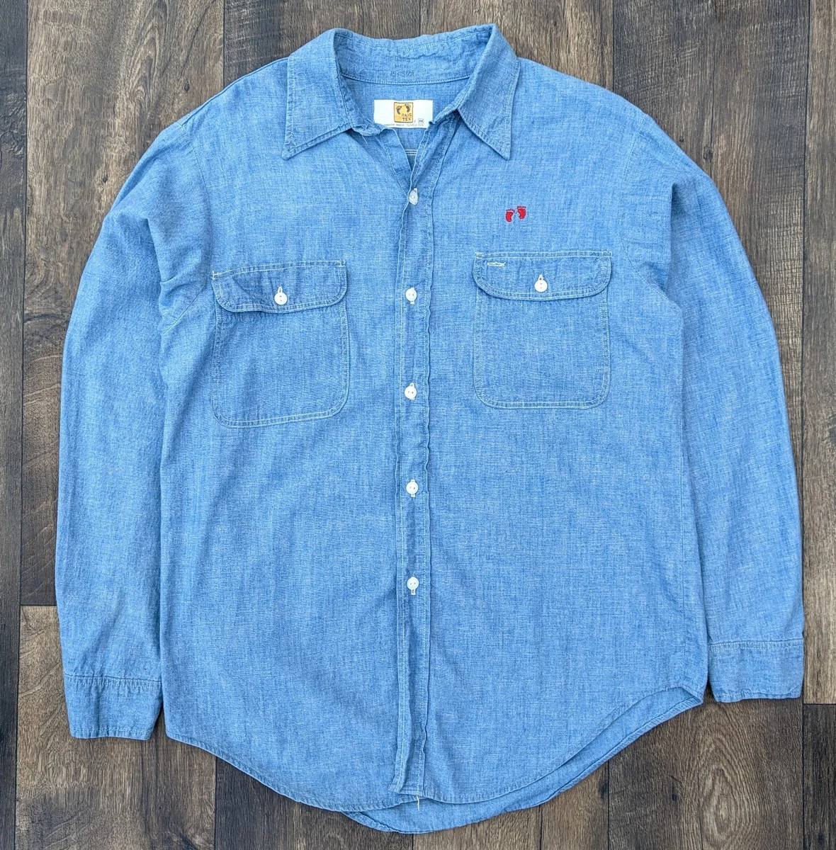 Blue Cotton Chambray Shirts
