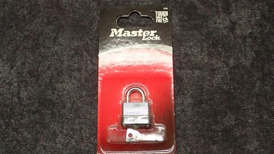 New 10D Master Lock 1" W Laminated Steel Warded Padlock (BN451) | eBay