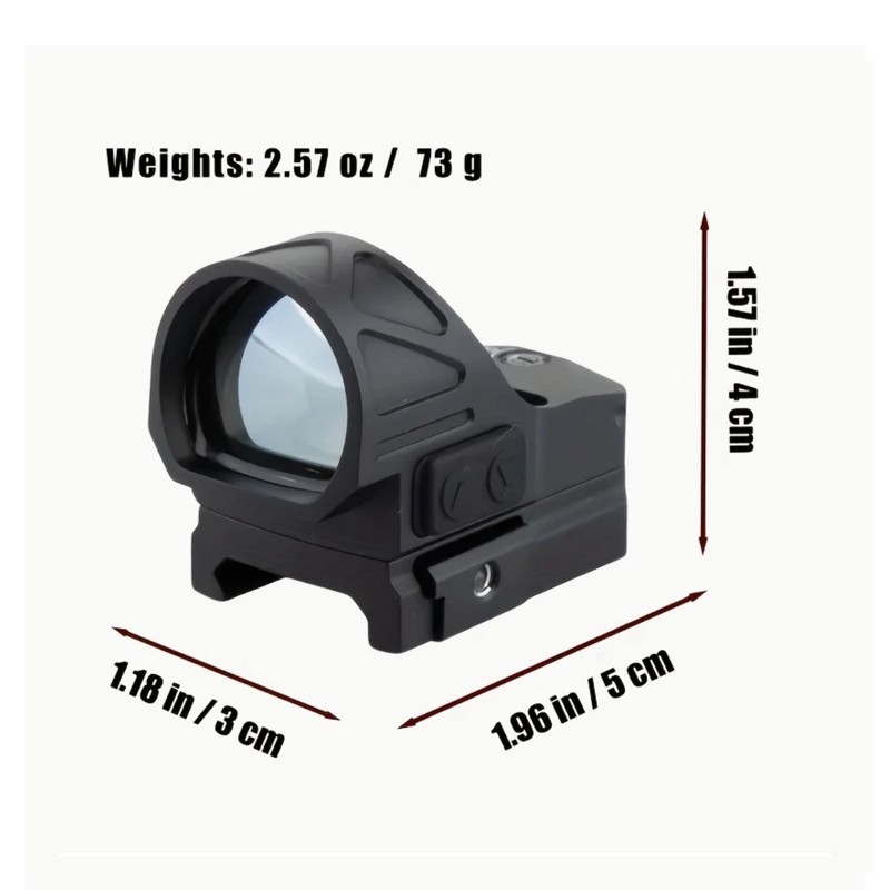 GIDEON Optics OMEGA 3MOA/45MOA Circle Red/Green Circle/Dot Sight RMR ...