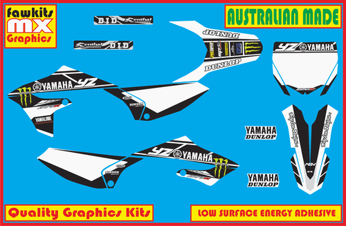 YAMAHA YZ 65 2018-24 MX GRAPHICS KIT DECALS KIT STICKER KIT STICKERS ...