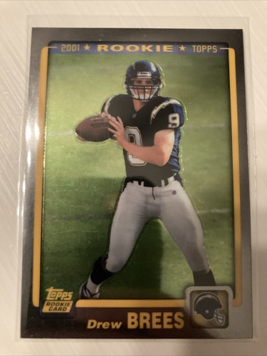 REPRINT 2001 Topps Drew Brees Rookie Card REPRINT in 2012 #328 Chargers ...