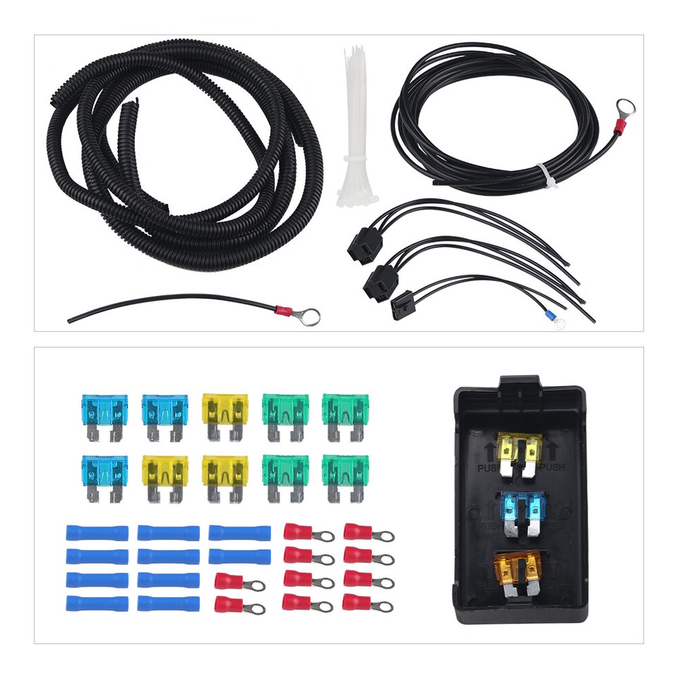 14 Circuit Fuse Universal Wire Harness Muscle Car Hot Rod Street Rat XL ...