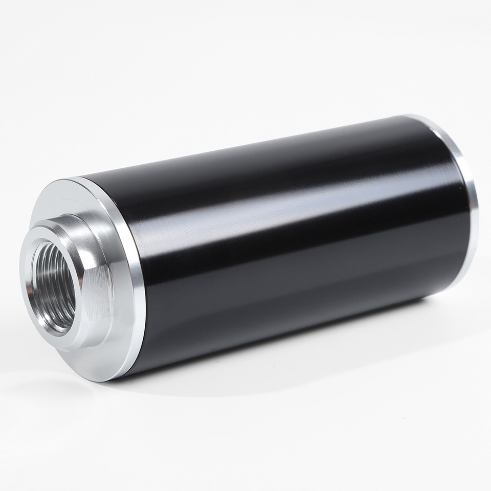 10 Micron Inline Fuel Filter w/ 6AN 8AN 10AN Adapter Fitting An8 Fuel ...