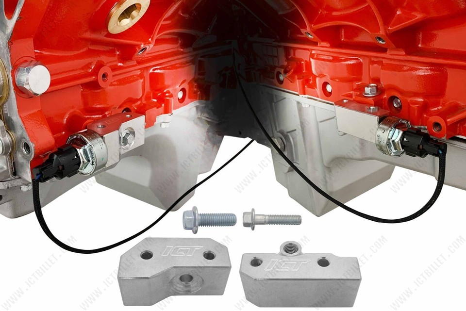 LS Gen 3 Billet Knock Sensor Relocation Brackets LS1 LM7 LR4 LQ4 LS6 ...