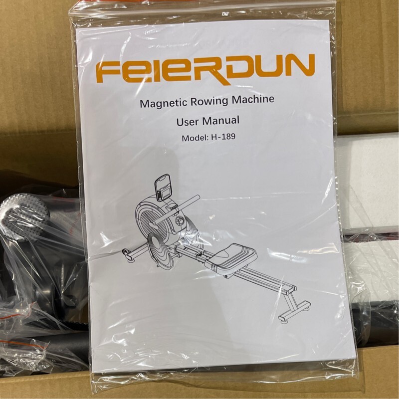 Feierdun H-189 Gray Magnetic Rowing Machine With User Manual | eBay
