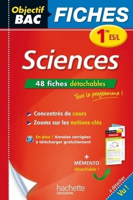 Objectif Bac Fiches Detachables Sciences 1ere Es/L Sophie Lebrun Patrice Delguel | eBay