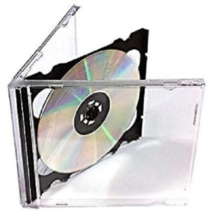 25 x Double CD-DVD Jewel Cases with Black Tray for 2 Discs Pack of 25 ...