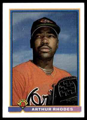 1991 Bowman Arthur Rhodes RC Baltimore Orioles #95 | eBay